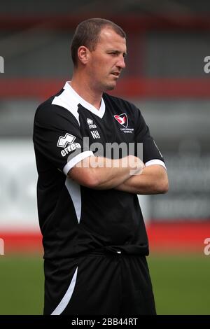 Cheltenham Town assistant manager Neil Howarth (l) with Birmingham City ...
