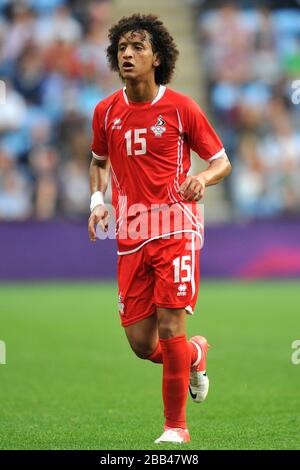 UAE's Omar Abdulrahman Al Amoudi during the Group A match at the City ...