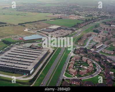 1985 Aerial Photograph of Wakefield West Yorkshire, Northern England ...