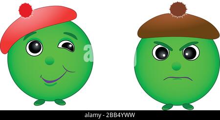 Smiley angry face vector set. Smileys emoticon mad, evil, angry and ...