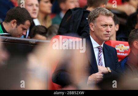 Manchester United's Manager David Moyes' son David Jnr (left), daughter ...