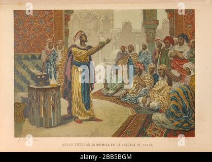 Jabir ibn Hayyan, known in Europe as Geber (721-815). Muslim scientist ...