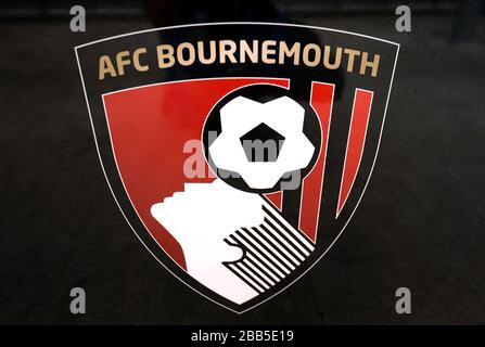 Detail view of the AFC Bournemouth badge at Dean Court Stock Photo - Alamy