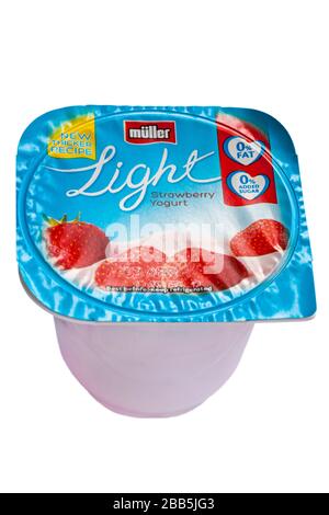 A Muller corner yogurt on a white background Stock Photo - Alamy