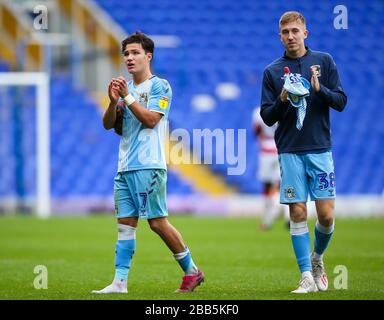Coventry City's Josh Eccles and Callum Doyle react following the Sky ...