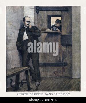 Alfred Dreyfus Dans Sa Prison 1895 by Lionel Noel Royer Stock Photo - Alamy