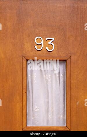 Sign with a number, 93 Stock Photo - Alamy