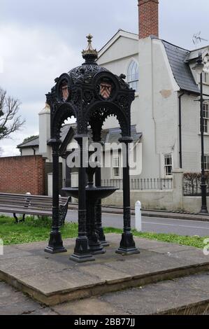 Elaborate Fountain, Stansted Mountfitchet, Essex. dates to 1871 it is a ...