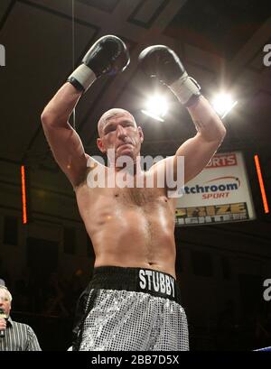 Round1: Darren Stubbs (Oldham, silver shorts) defeats Steve Spartacus ...
