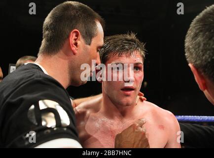 Matthew Thirlwall (Bermondsey, black shorts) defeats George Hillyard ...