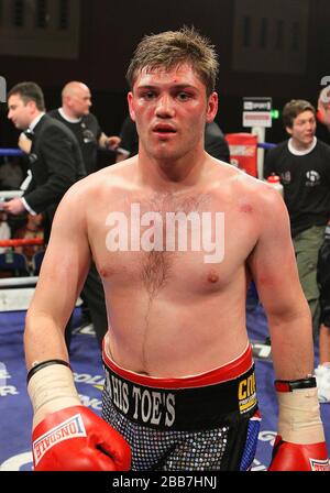 Matthew Thirlwall (Bermondsey, black shorts) defeats George Hillyard ...