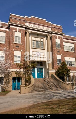 Neoclassical style Lord Byng High School building in Vancouver, BC ...