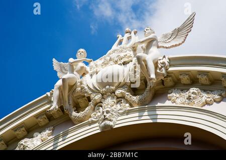 Opera House detail, Ho Chi Minh City (Saigon), Vietnam, Asia Stock ...