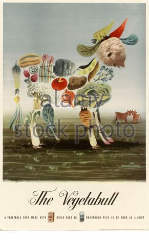 WW2 UK British Propaganda Food Waste Poster 'Better pot-luck with ...