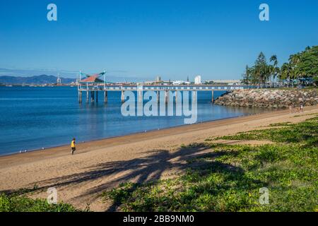 The Strand, seaside foreshore in the Townsville suburb of North Ward ...