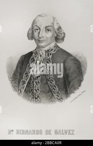 Portrait of Bernardo de Gálvez (1746-1786) Bernardo de Gálvez y Madrid ...