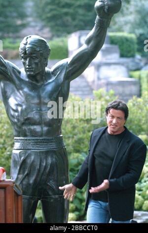 Sylvester Stallone attends the Rocky Statue Dedication Ceremony at the ...