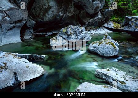 Little Huson Caves Regional Park, Vancouver Island, BC, Canada Stock ...