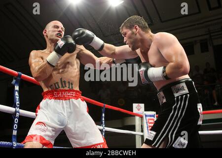 George Hillyard (black shorts) defeats Keiron Grey in a Light ...