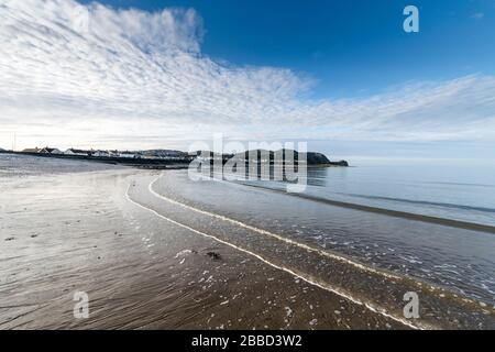 Bae Penrhyn or Penrhyn Bay near the Little Ormes head Rhos on Sea on ...