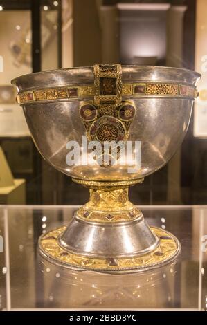 Ardagh Hoard Chalice hoard metalwork National Museum Ireland Dublin ...