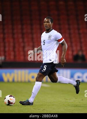 Andre Wisdom, England Under 21 Stock Photo - Alamy