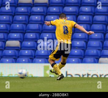Brighton & Hove Albion's Andy Crofts celebrates scoring his side's ...