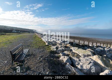 River Dulas on the coast at Llanddulas North Wales Stock Photo - Alamy