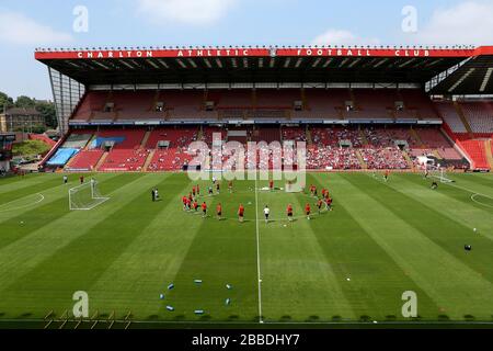 A general view of the Charlton Athletic Training ground at Sparrows ...