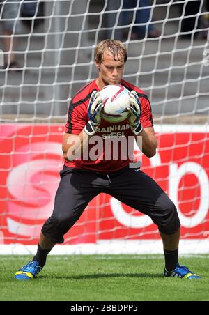 Goalkeeper Sam Slocombe, Scunthorpe United Stock Photo - Alamy