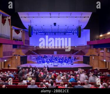 Phoenix concert hall stage. Fairfield Halls, Croydon, United Kingdom ...