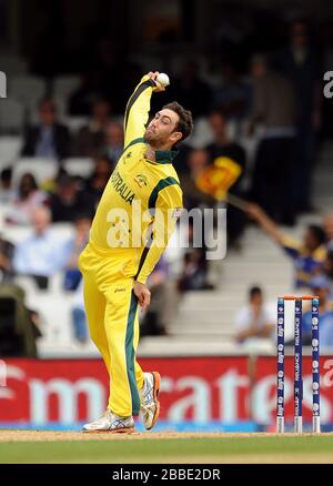 Australia's Glenn Maxwell bowling Stock Photo - Alamy