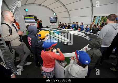 Spectators take part in activities Stock Photo - Alamy