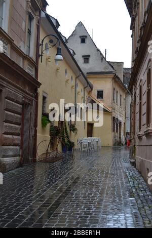 Historic Architecture in Transylvanian City Brașov, Romania, Eastern ...