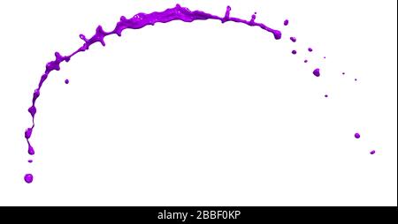 splendid purple paint splash isolated on white background Stock Photo ...
