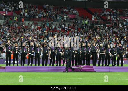 Gold medal winners USA during the Final of the London 2012 Olympics ...