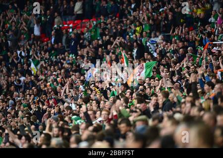 Republic of Ireland fans in the stands during the UEFA Euro 2016, Group ...