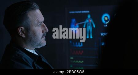 2099: THE SOLDIER PROTOCOL, (aka THE WHEEL), poster, from left: David ...