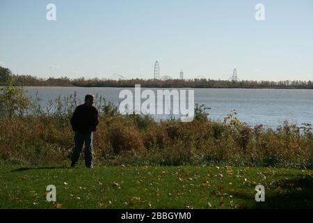 Cedar Point, Lake Erie, Ohio Stock Photo - Alamy