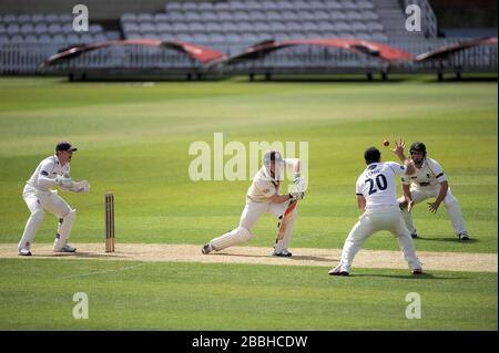 Gary Wilson in action against Zhao Xintong (not in picture)on day two ...