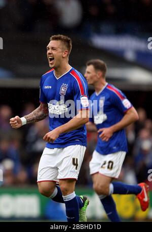 Ipswich Town's Luke Chambers celebrates they win during English Sky Bet ...
