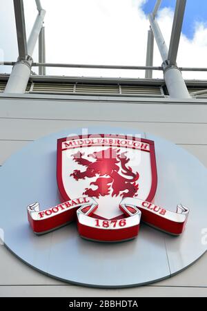 A general view of Middlesbrough's Riverside stadium before the Sky Bet ...