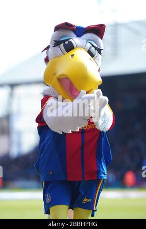 Crystal Palace mascot Alice the Eagle during the Premier League match ...