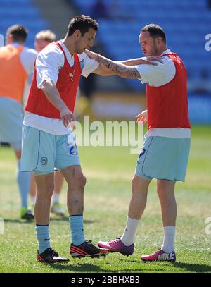 Coventry City's David Bell (left) challenges Birmingham City's Morgaro ...