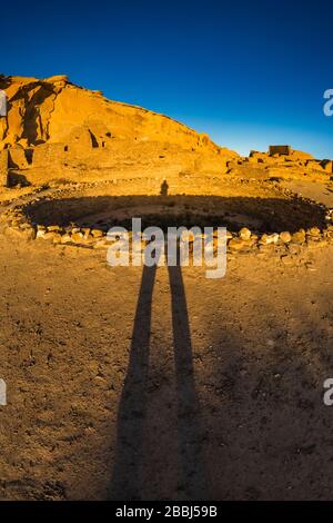 Kiva; ceremonial structure; Pueblo Bonito; Chaco Culture National ...