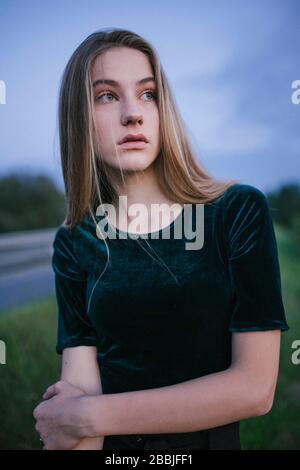 woman portrait delighted Stock Photo - Alamy