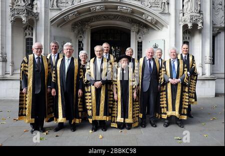 Supreme Court Judges procession into Westminster Abbey Stock Photo - Alamy