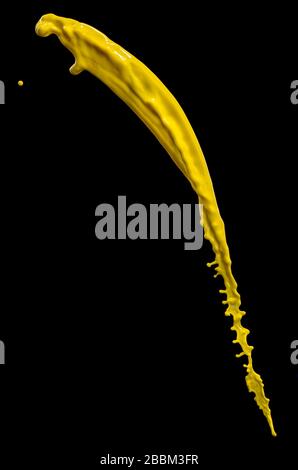 water splashes isolated on black background. white jets with drops ...