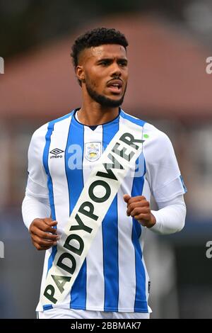 Huddersfield Town's Elias Kachunga and Rochdale AFC’s Aaron Morley ...
