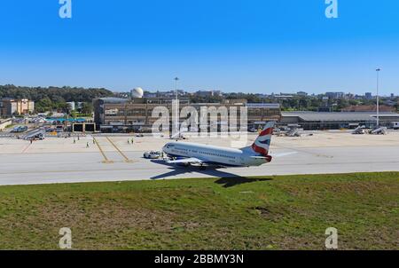 Aerial photo of Port Elizabeth International Airport Terminal and apron ...